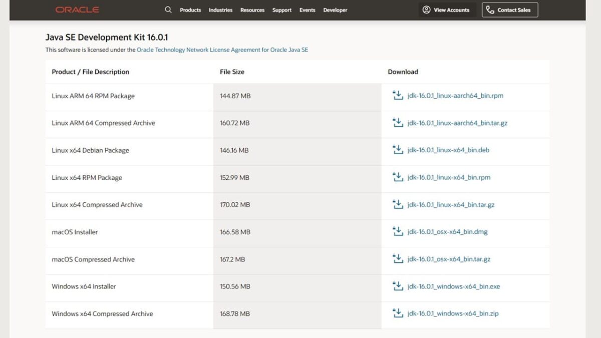 자바 모든 버전 다운로드 (JAVA 7, 8, 17, 21, 22, 23, 24) - 정보킹