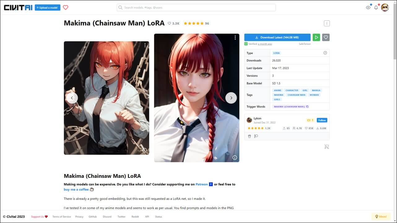 WebUI 로라(lora) 사용법, AI 모델 설치 및 적용 방법 - 정보킹