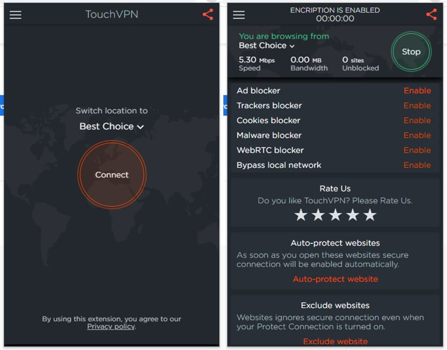터치 VPN(Touch VPN) 사용법과 다운로드 방법 - 정보킹