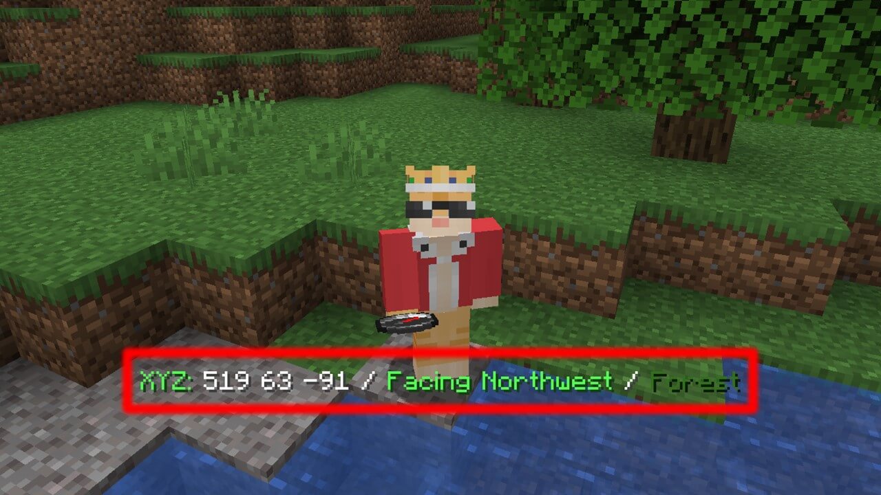 マイクラ 座標表示mod「Coordinates Display」(1.21.8, 1.21.7) - 情報キング